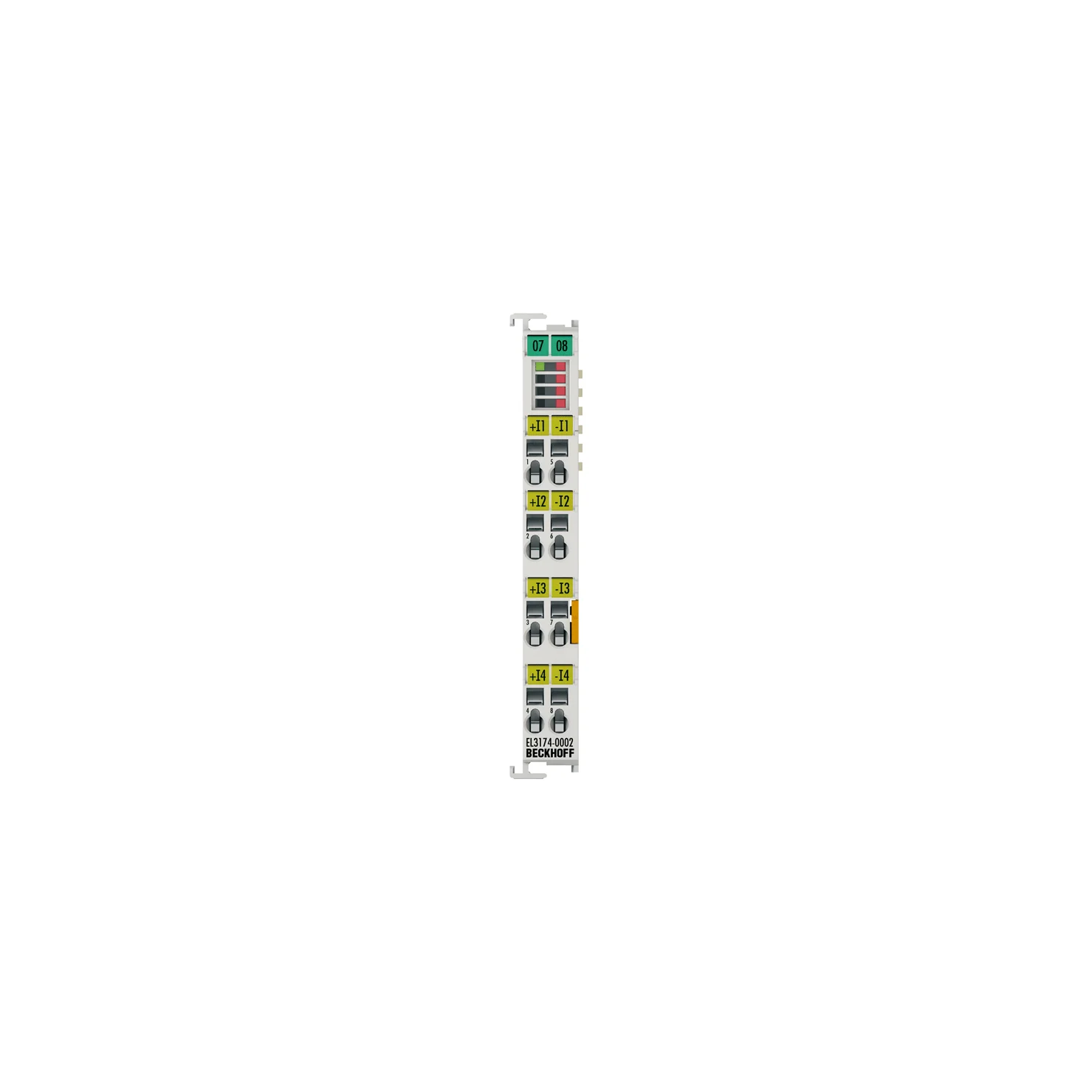 خرید EL3174-0002 | BECKHOFF | EtherCAT Terminal, 4-channel analog input, multi-function, ±10 V ...