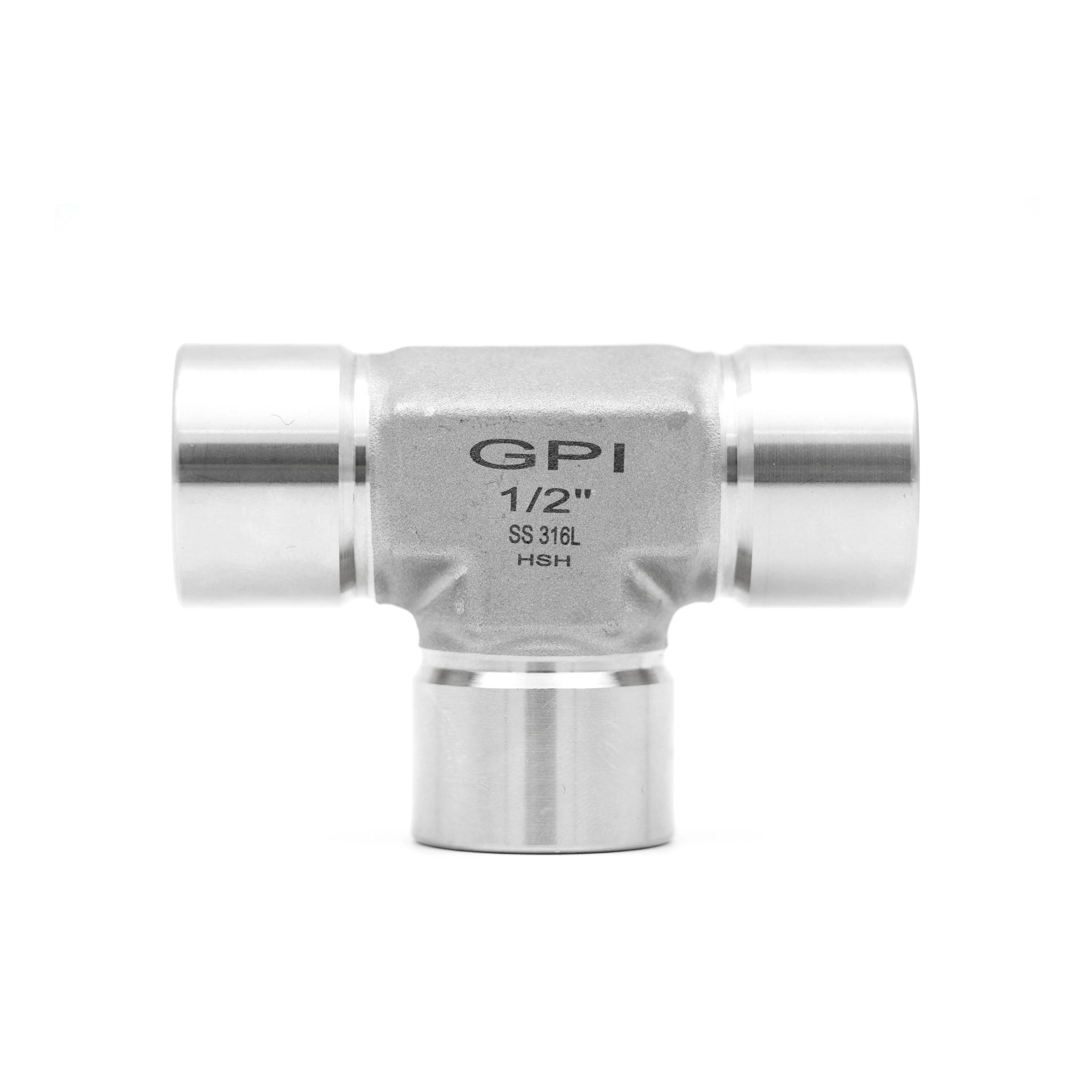 خرید TEE EQUAL 1/2”NPT FEMALE S/S 316 6000 PSI